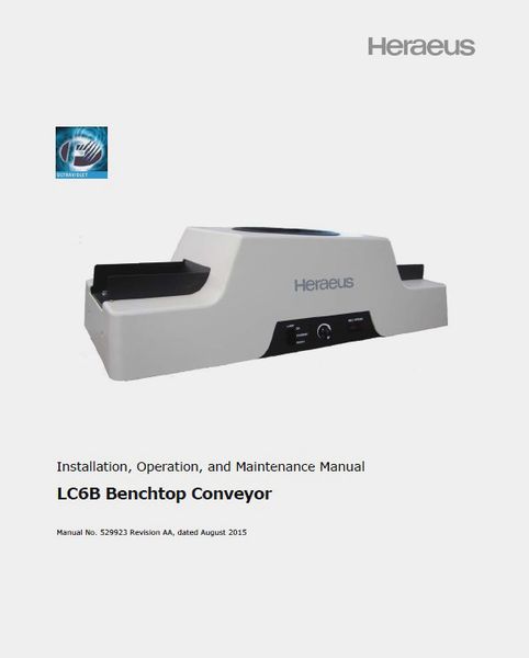 LC6B CONVEYOR MANUAL